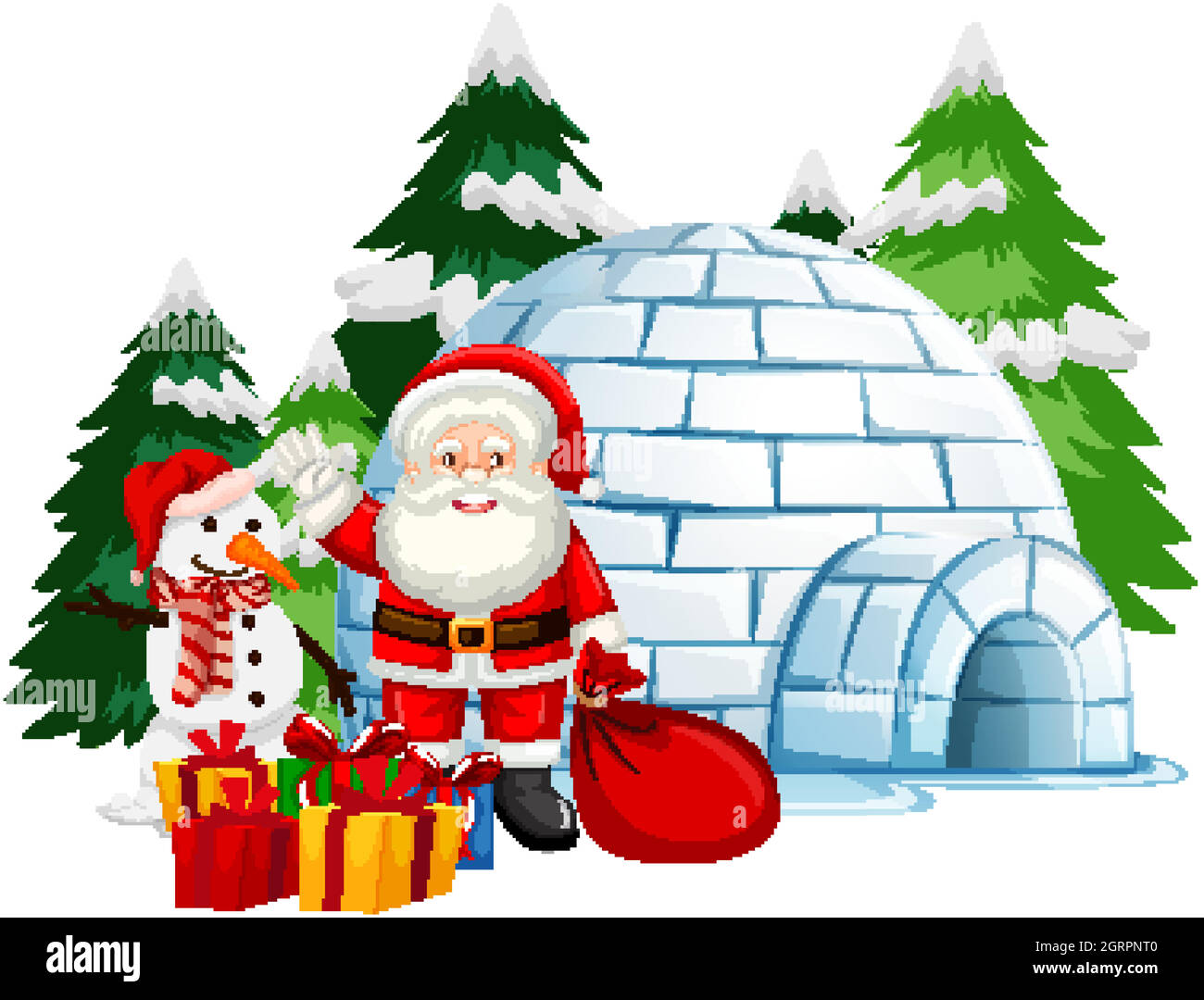 Igloo theme image picture illustration Stock Vector Images - Alamy