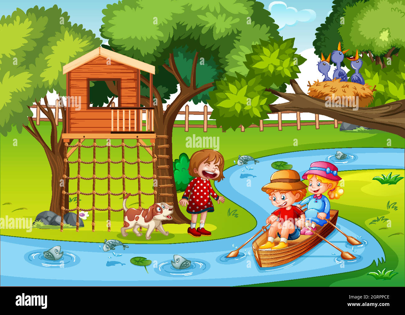 Girl in rowboat hi-res stock photography and images - Alamy