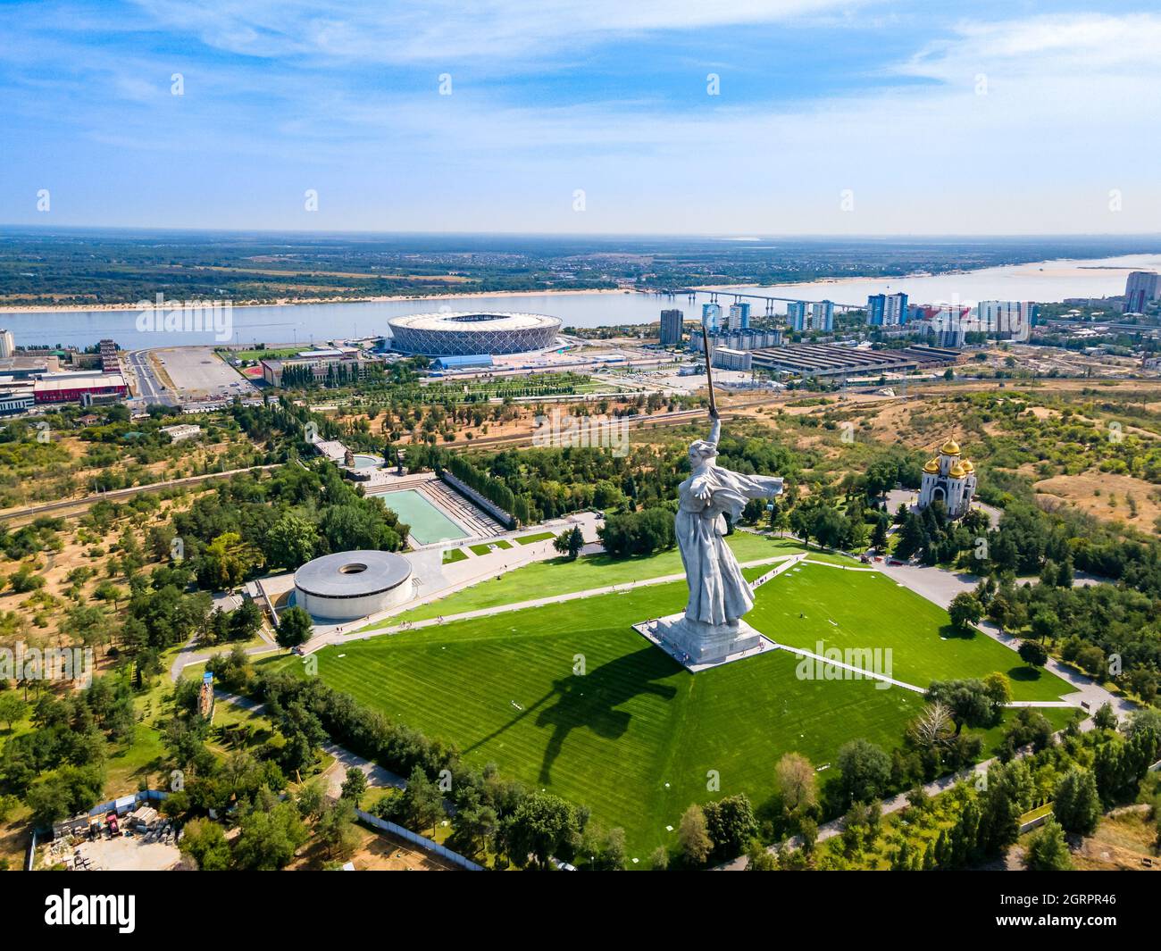Russia, Volgograd - August 27, 2021: Sculpture Motherland Calls ...