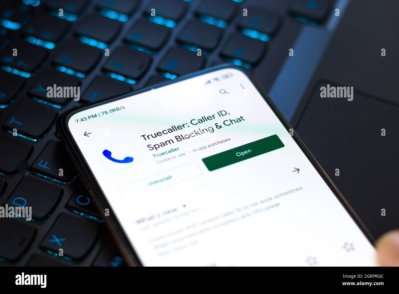 Truecaller logo hi-res stock photography and images - Alamy