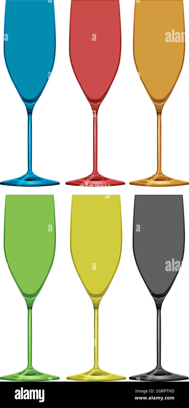 Champagne glasses blue background Stock Vector Images - Alamy