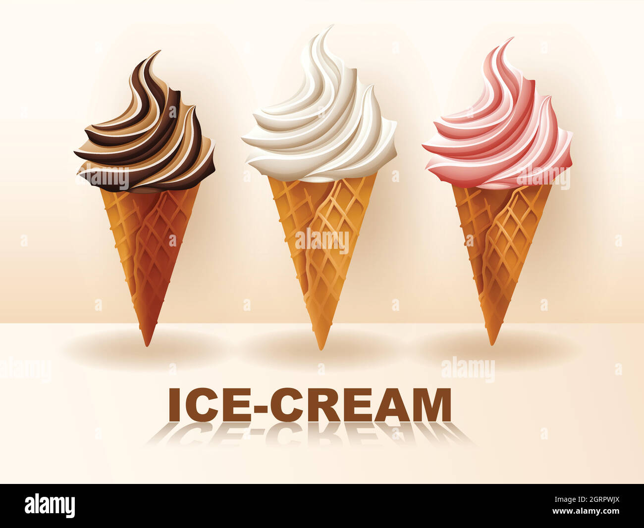 Soft ice cream advertisement hi-res stock photography and images - Alamy