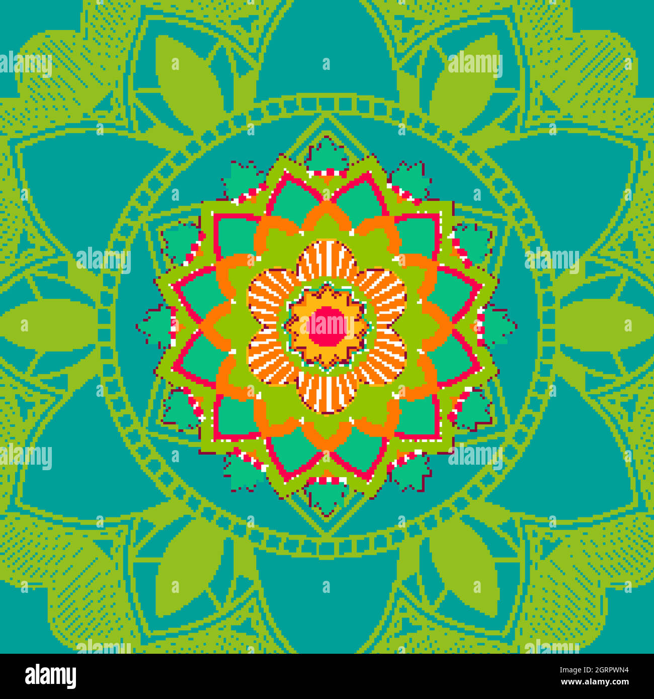 Mandala in colors hi-res stock photography and images - Alamy