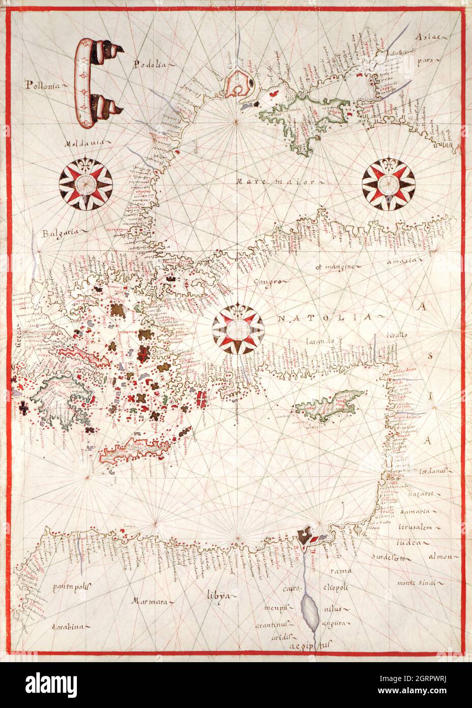 Old mediterranean map hi-res stock photography and images - Alamy