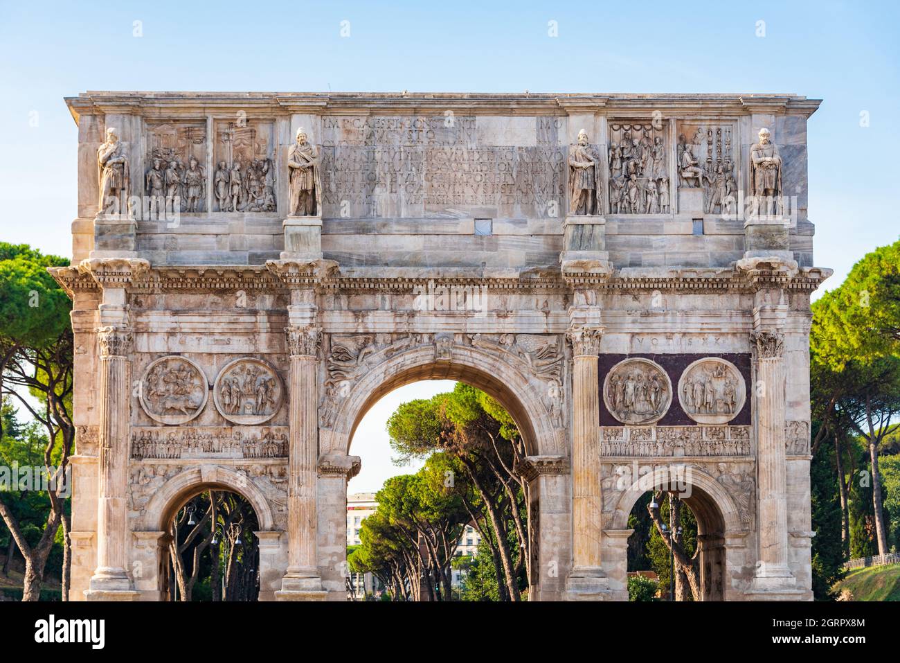 The Arch of Constantine a triumphal arch in Rome (Arco di Costantino ...