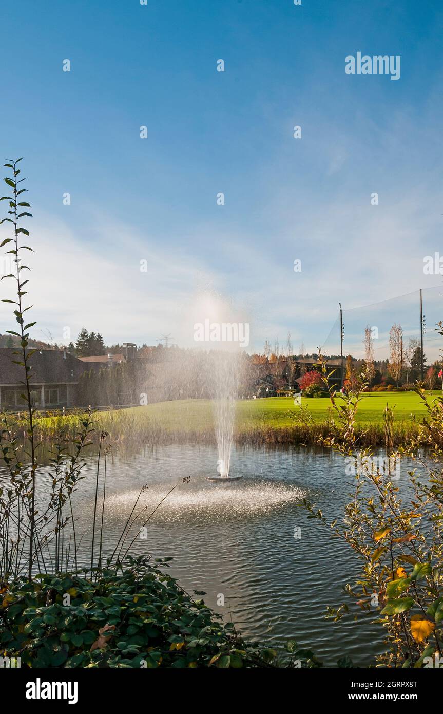 Golf course water feature hi-res stock photography and images - Alamy