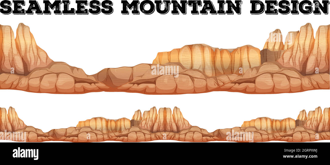 Landscape hills mountain range Stock Vector Images - Alamy