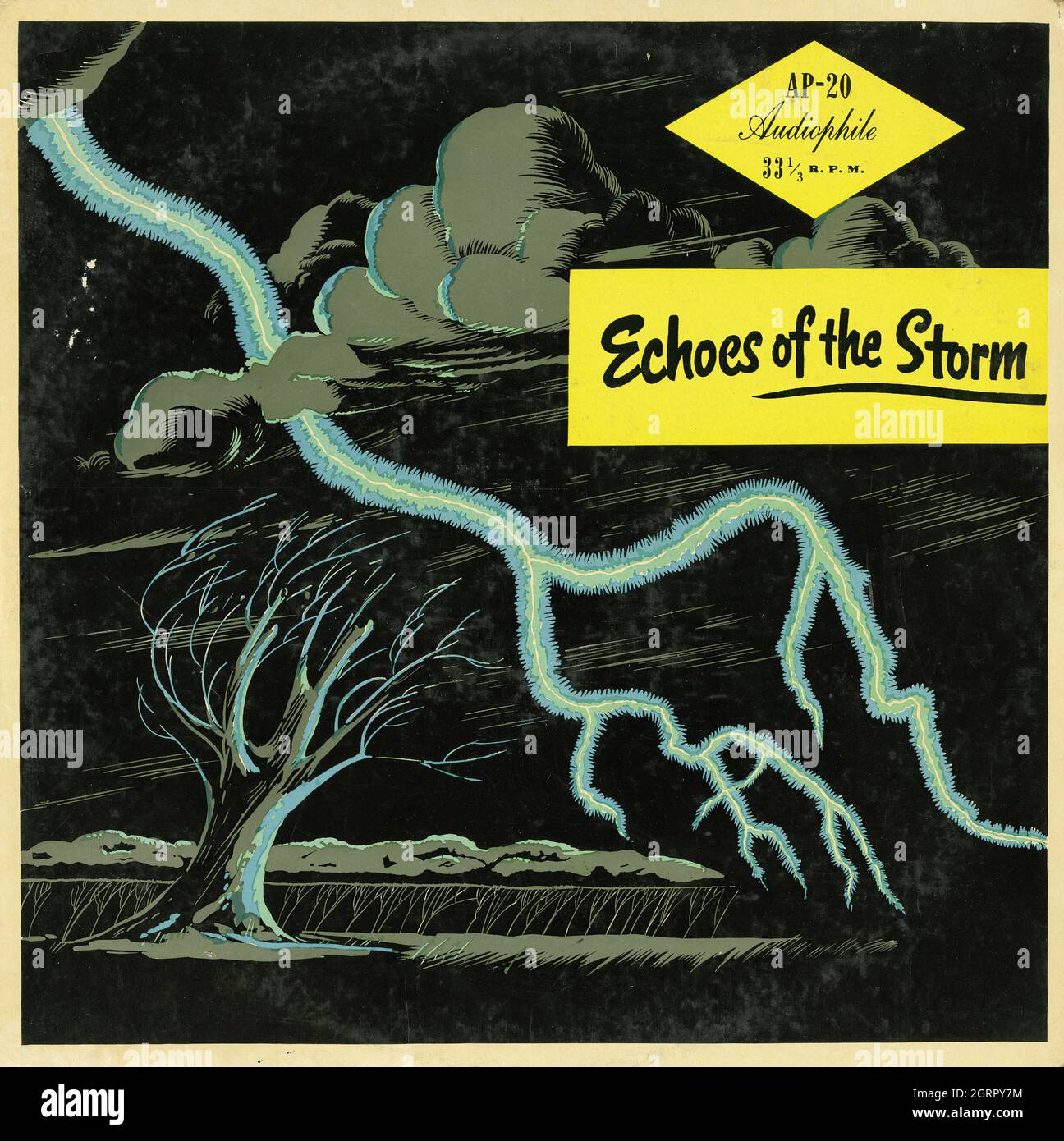 Vintage album cover art kitsch hi-res stock photography and images - Alamy