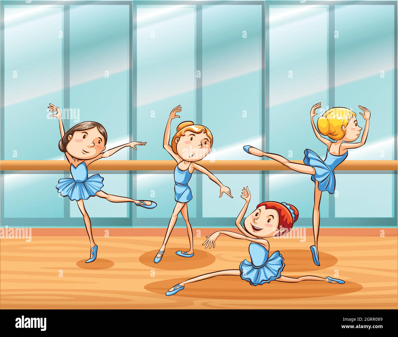 Ballet dancing woman in Stock Vector Images - Alamy