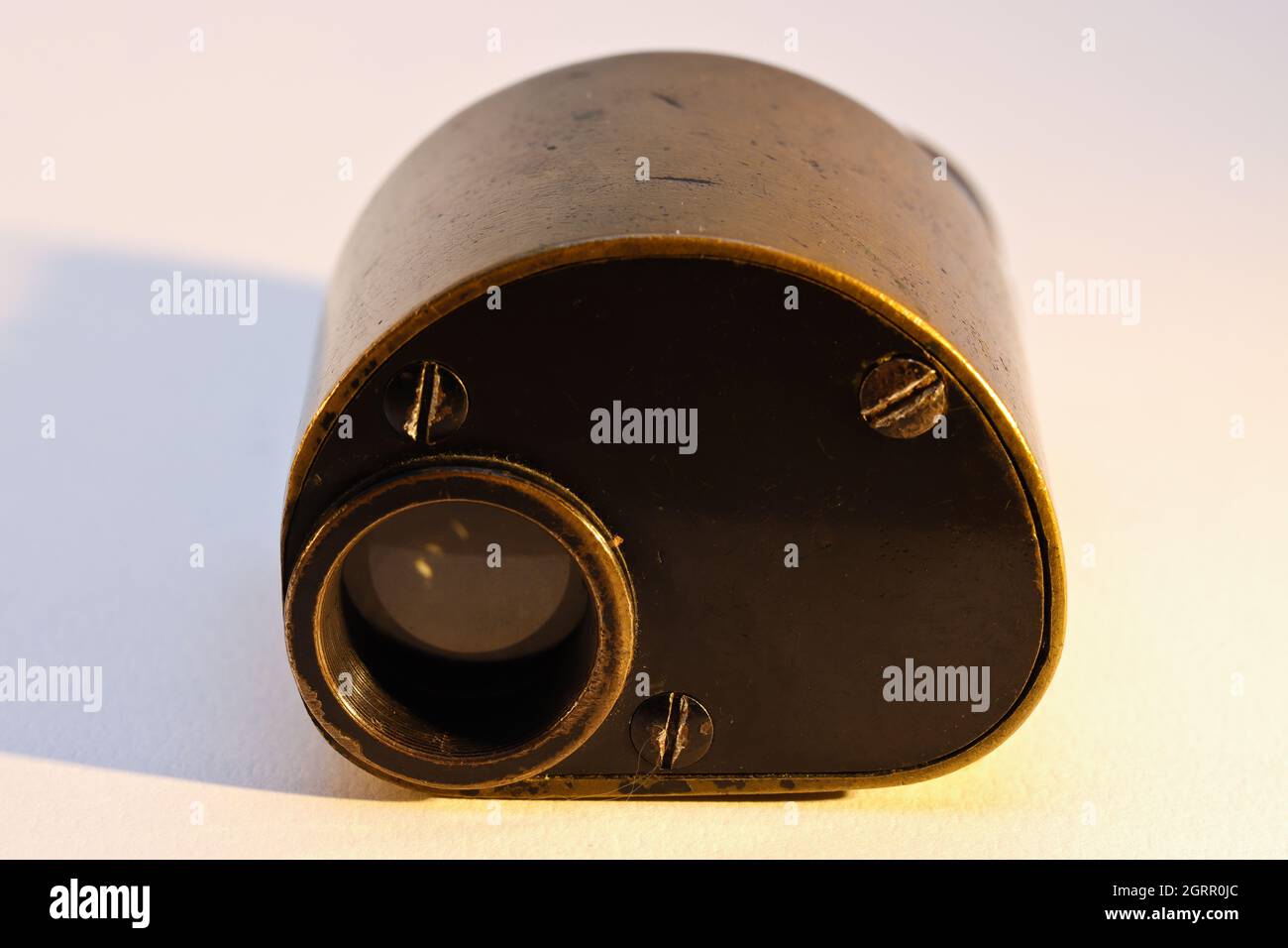 Part of C P Goerz Berlin German artillery sight – rear view Stock Photo ...