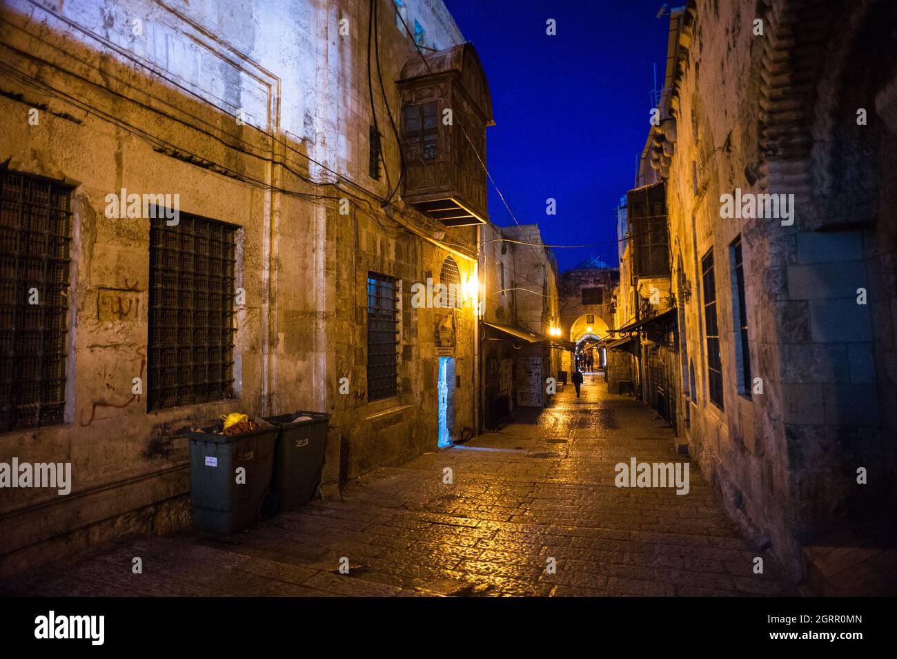 Night view of Jerusalem in Israel Stock Photo - Alamy