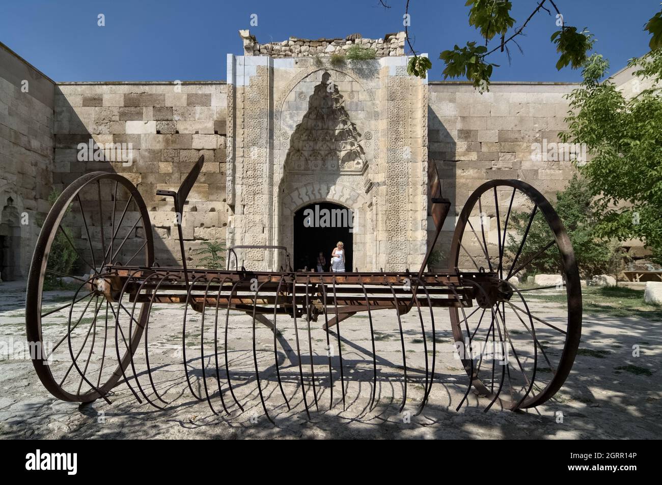 historic landmark in Turkey the ancient Sultanhani Caravanserai on the ...