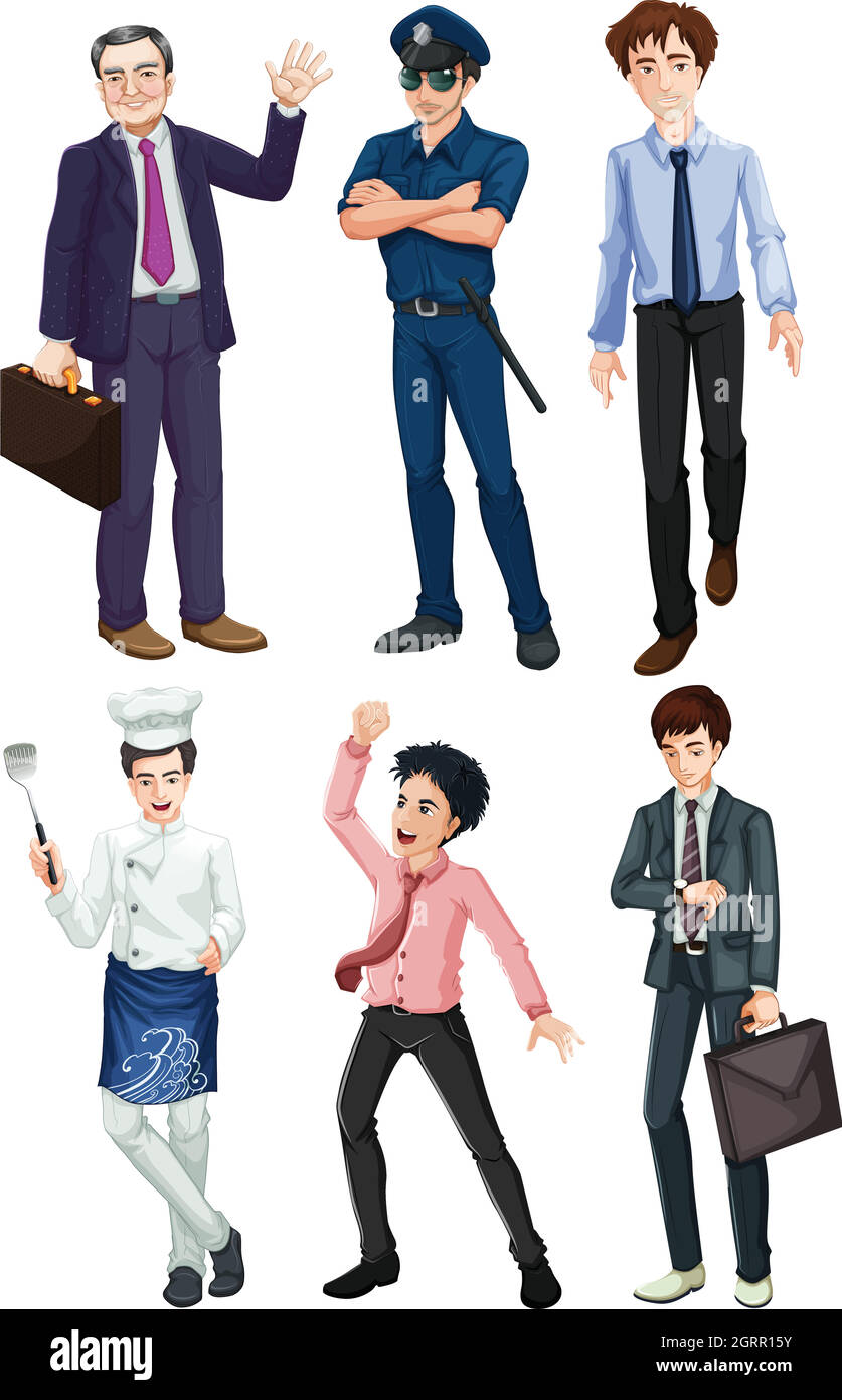Different professions of men Stock Vector Image & Art - Alamy