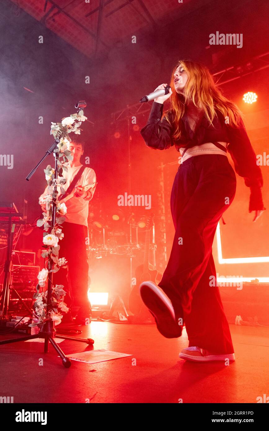 L Devine (Olivia Devine) performs to a hometown crowd at Newcastle ...