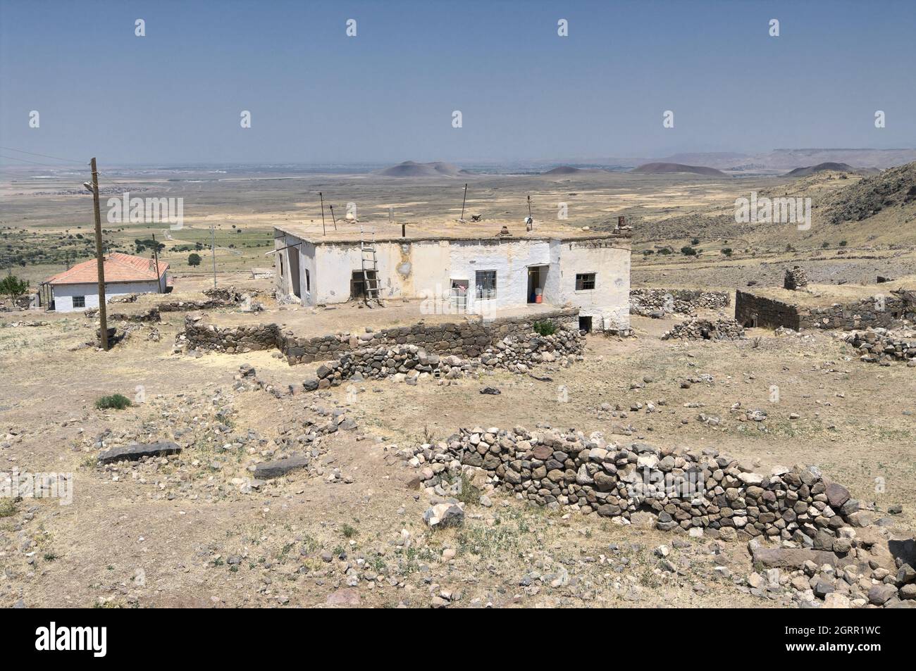 rural district of Turkey country village and landscape of central ...