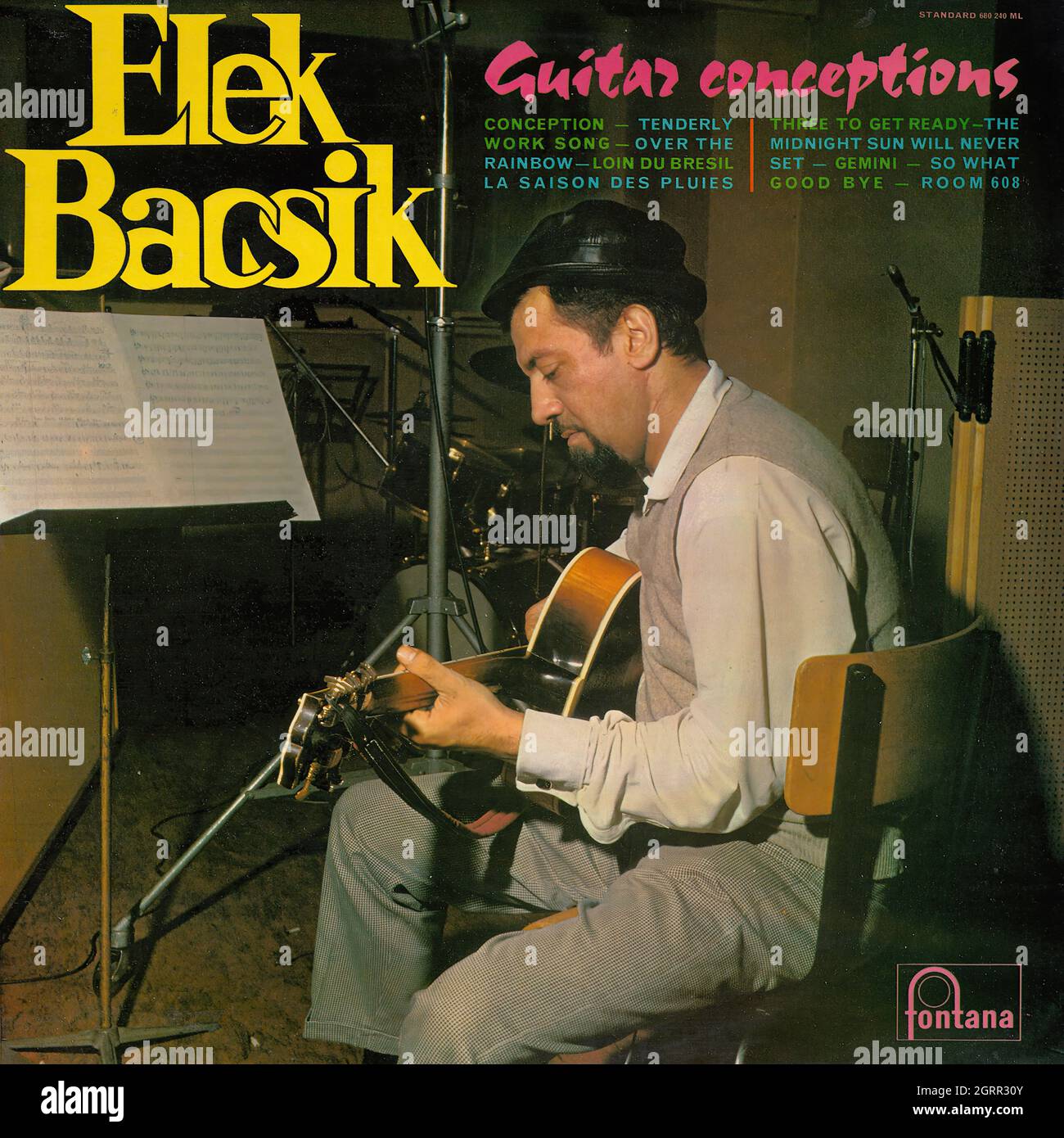 Elek Bacsik - Guitar conceptions - Vintage Vinyl Record Cover Stock ...