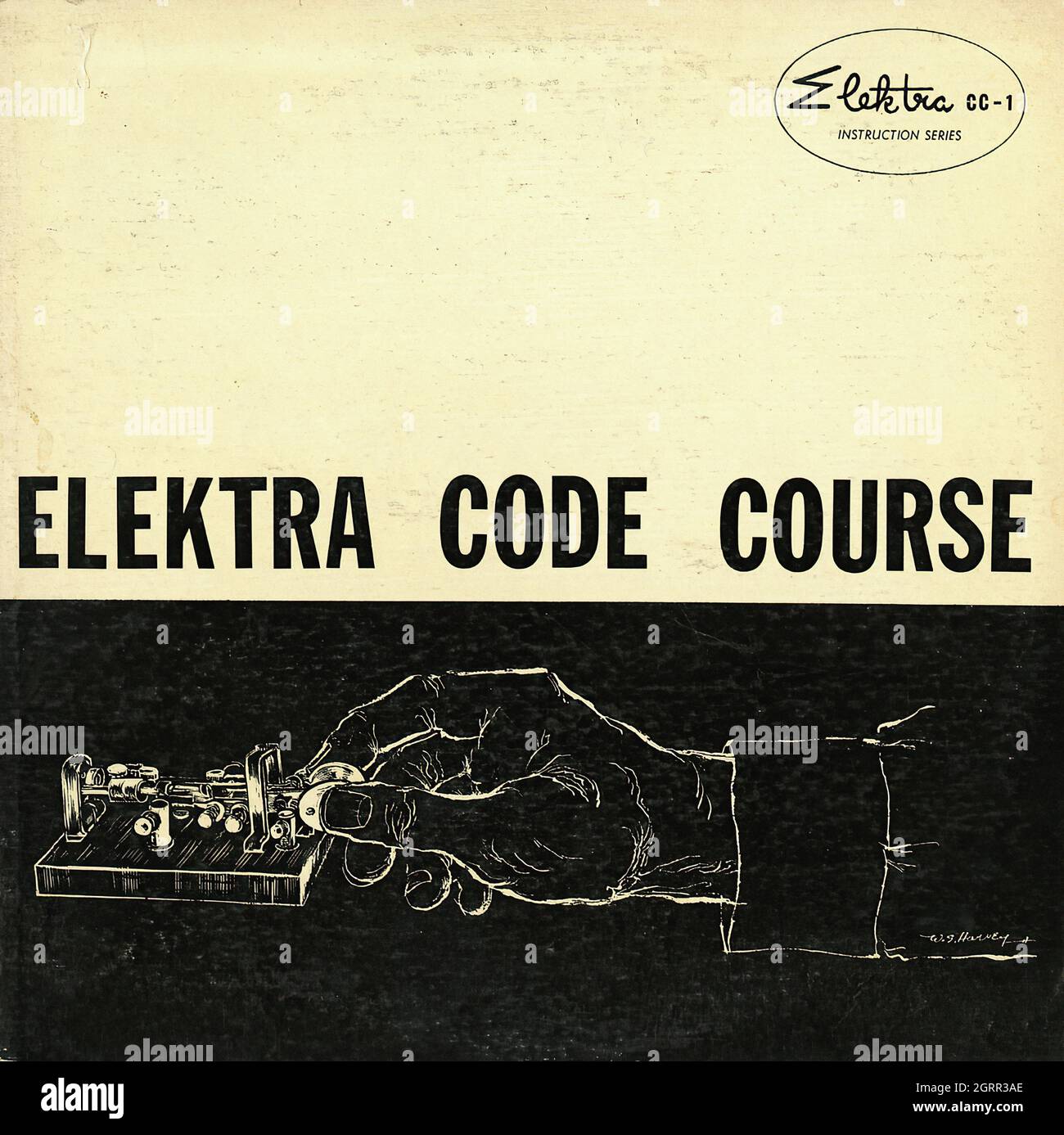Elektra Code Course - Vintage Vinyl Album Stock Photo - Alamy