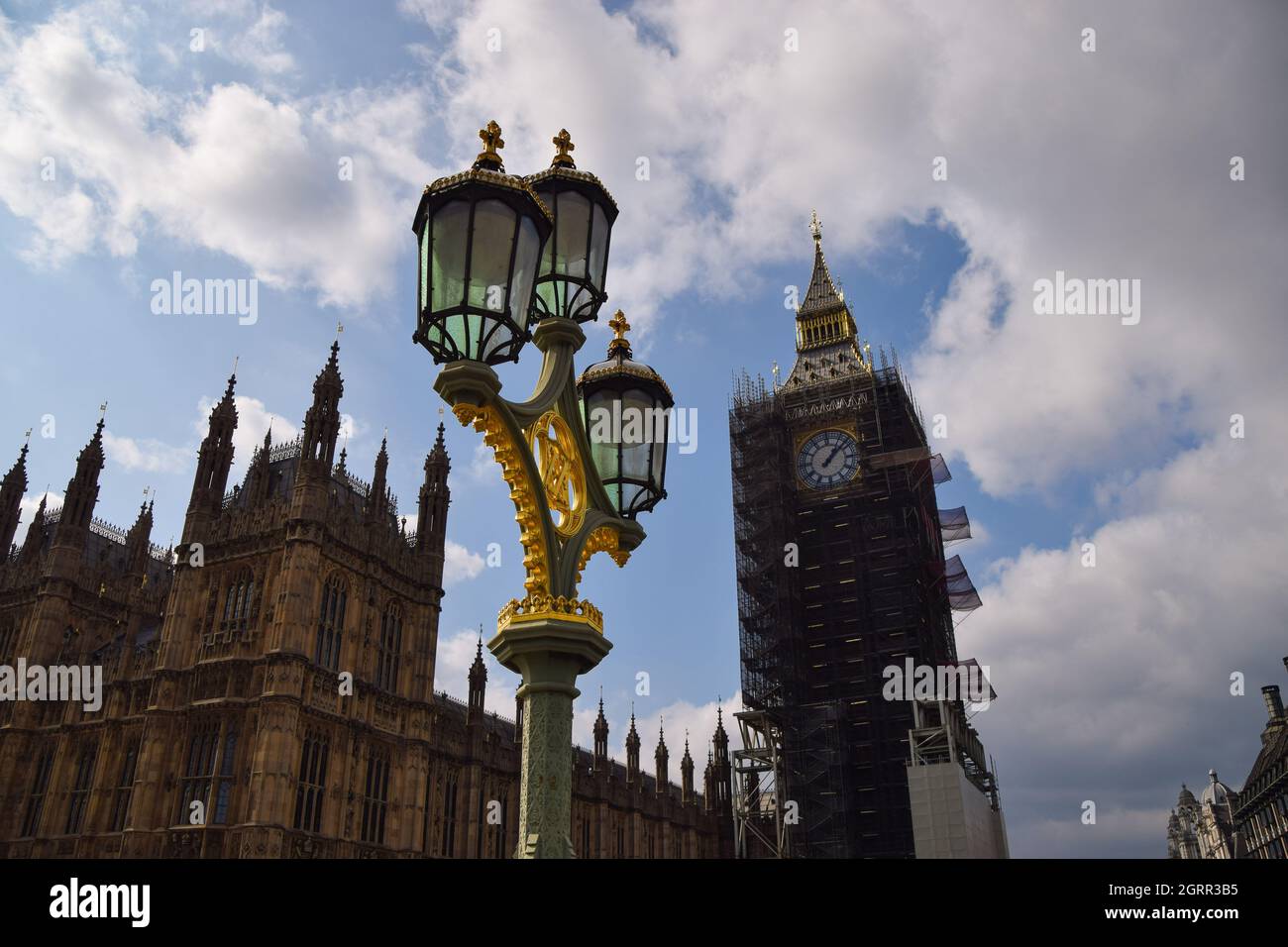Big Ben's renovated clock face has been unveiled as refurbishment nears ...