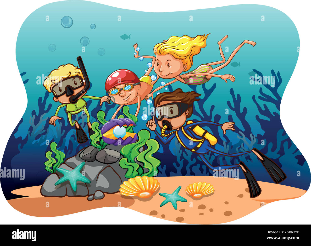 Dive diving Stock Vector Images - Alamy