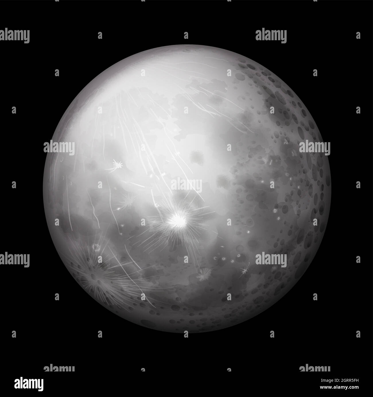 Planet mercury drawing Stock Vector Images - Alamy