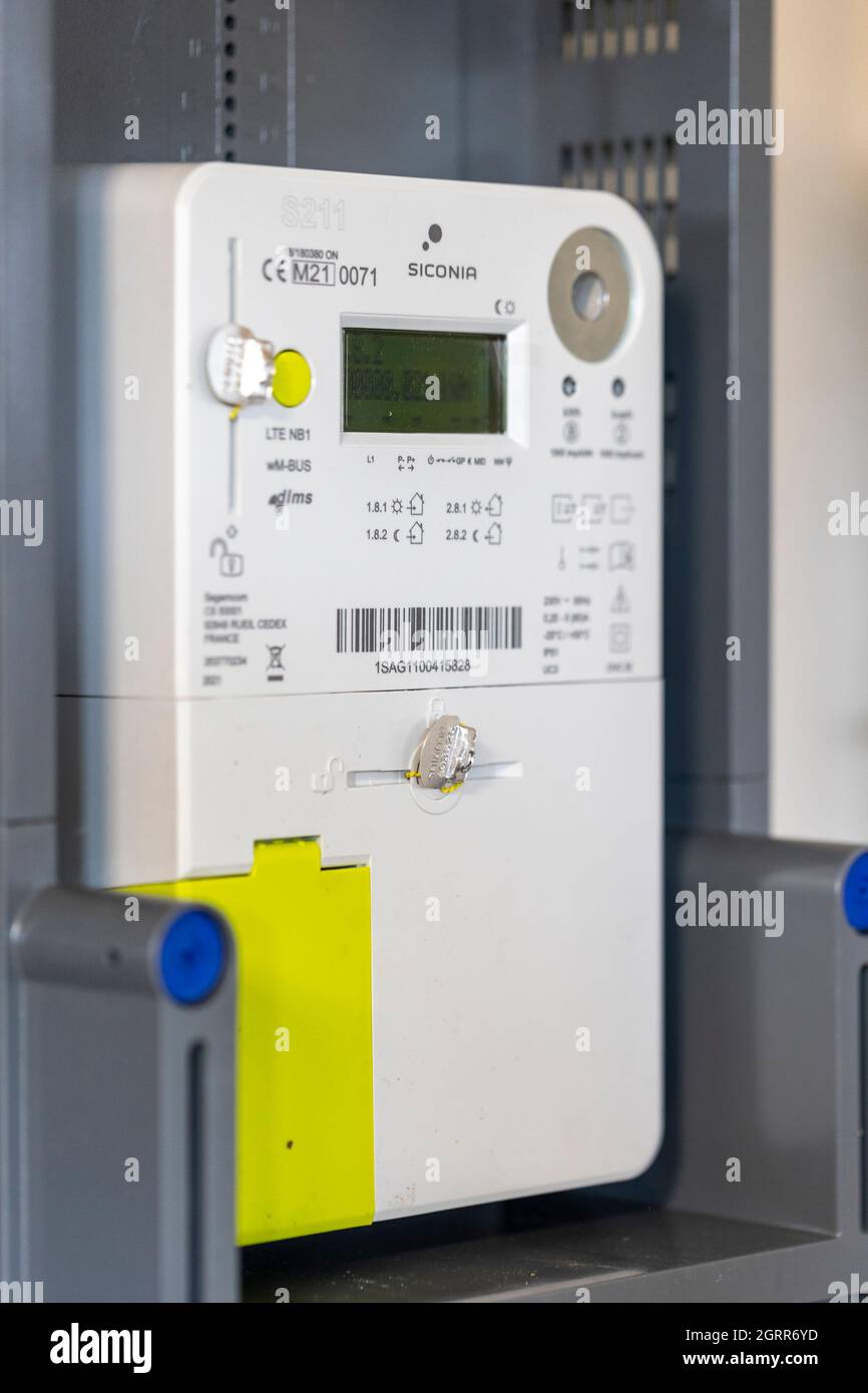 Brecht, Belgium - October 1: A new installed Belgian digital ...