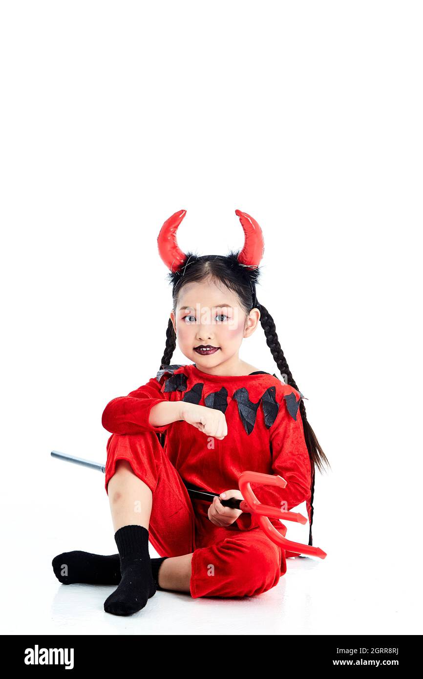 Devil horned face Cut Out Stock Images & Pictures - Alamy