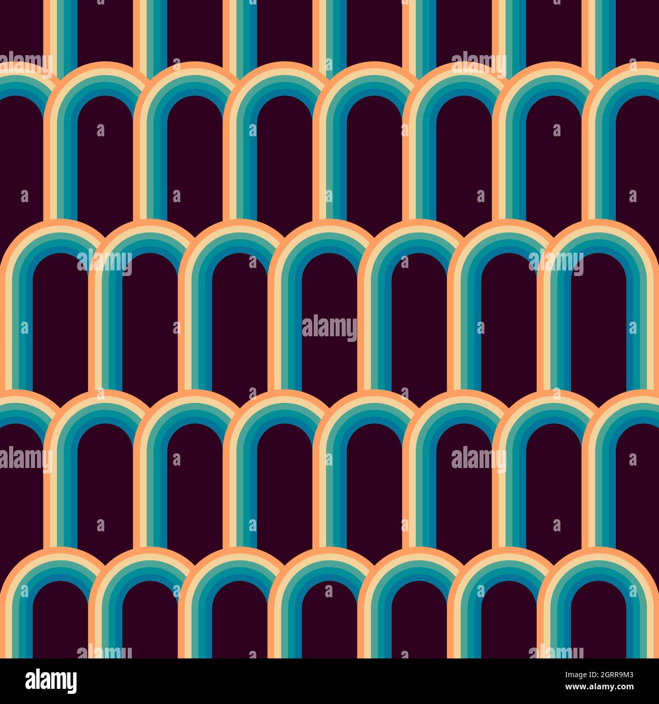 70s, 1970 abstract vector stock retro lines background. Vector ...