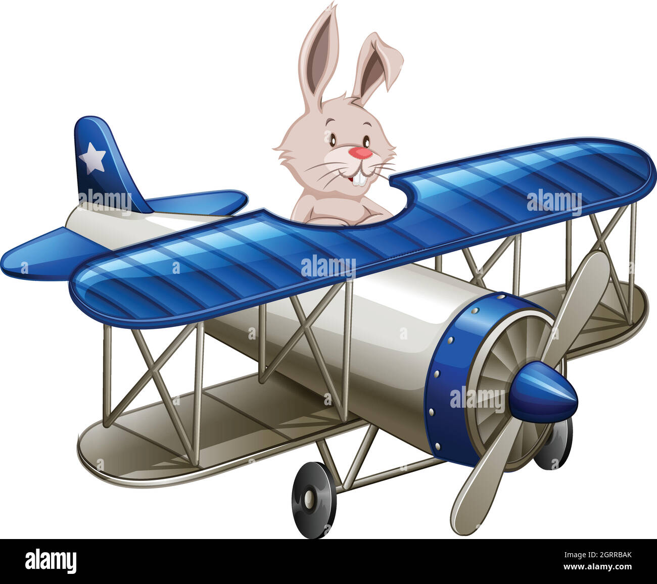 A rabbit riding plane Stock Vector Image & Art - Alamy
