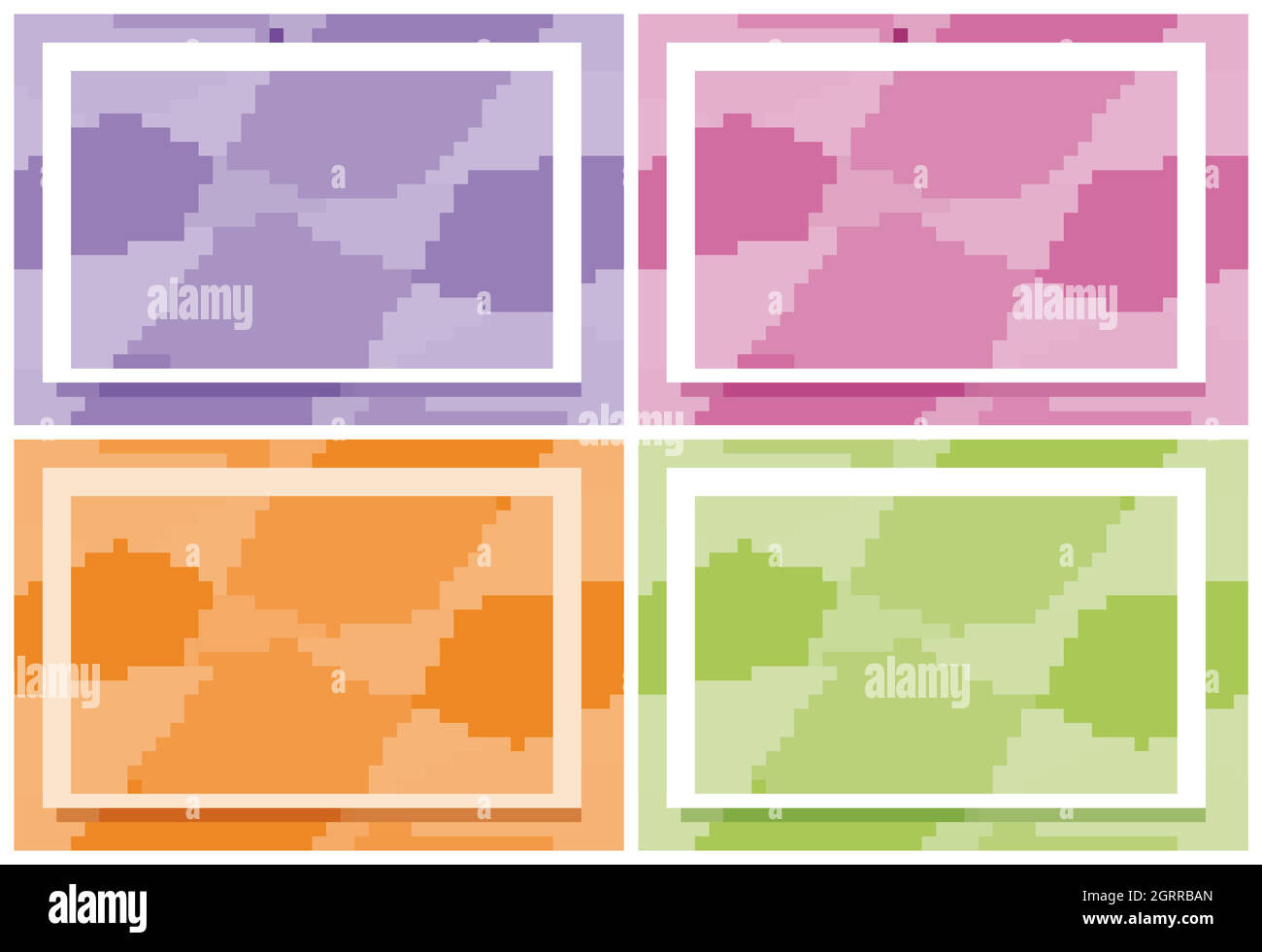 Four frame templates with many colors Stock Vector Image & Art - Alamy