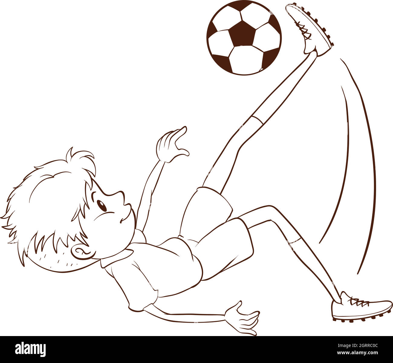A plain sketch of a soccer player Stock Vector Image & Art - Alamy