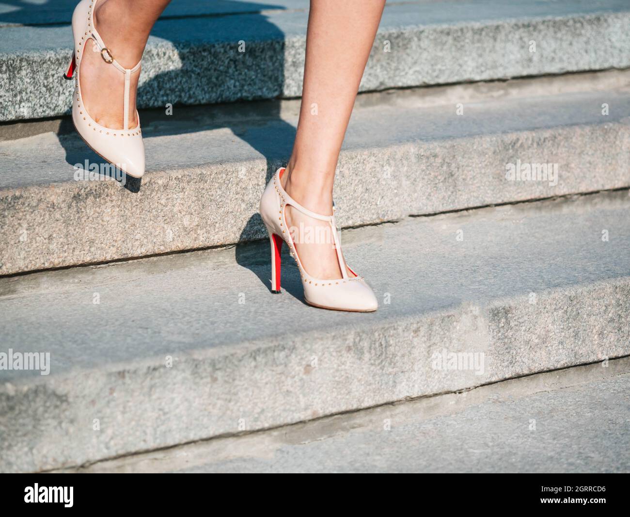 High heels steps walking hi-res stock photography and images - Alamy