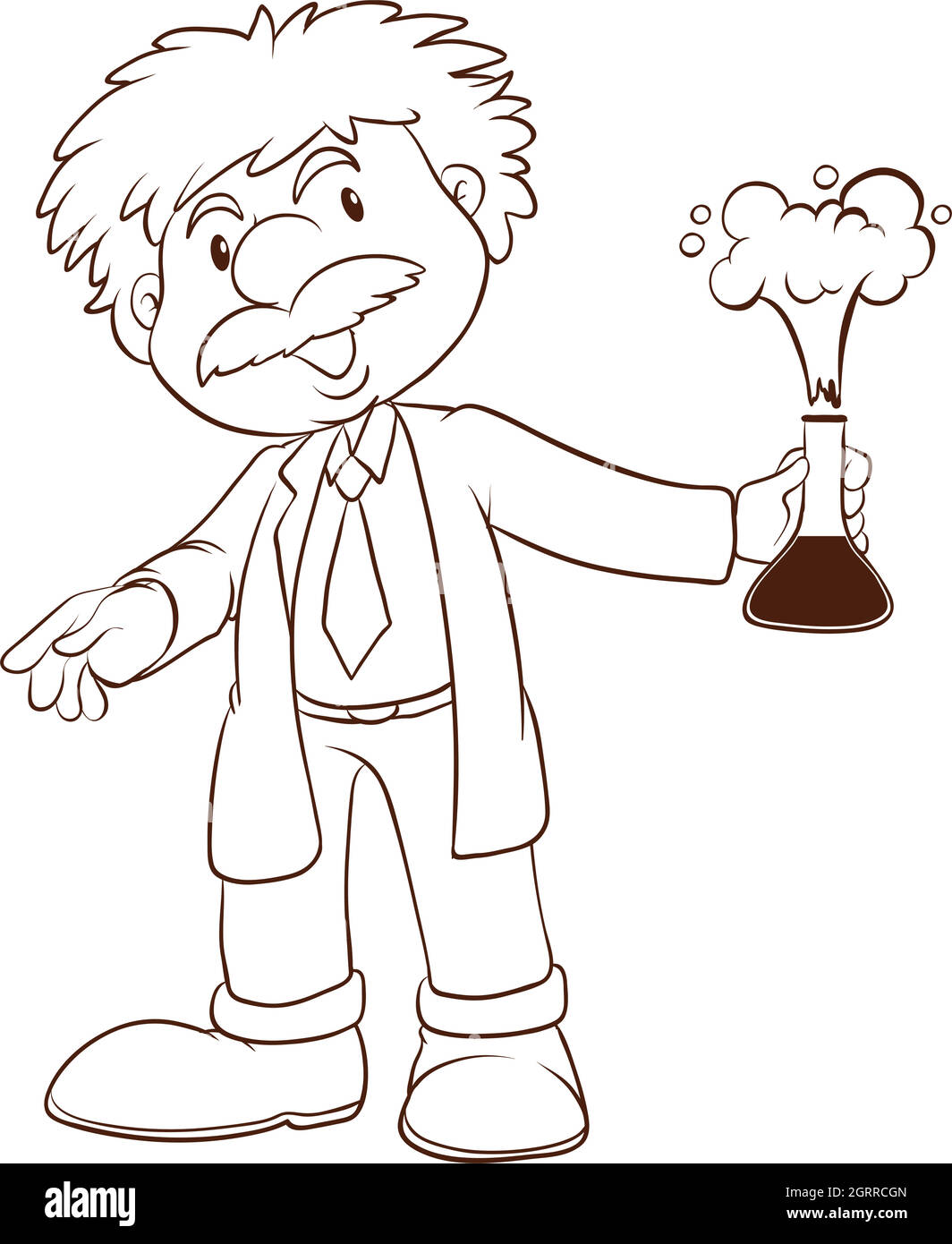 A simple sketch of a scientist Stock Vector Image & Art - Alamy