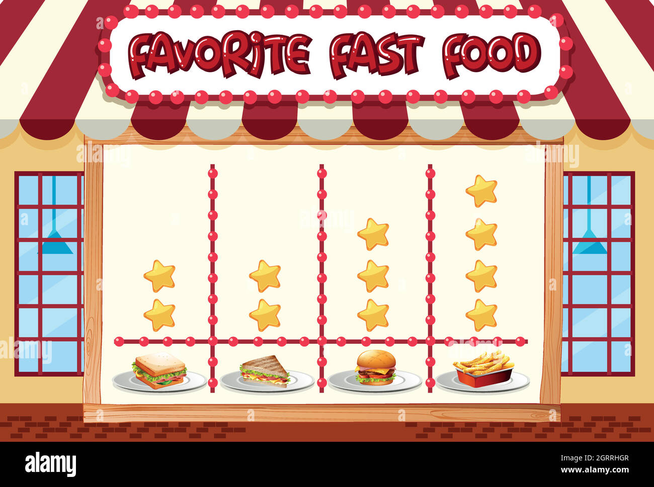 Star chart of Stock Vector Images - Alamy