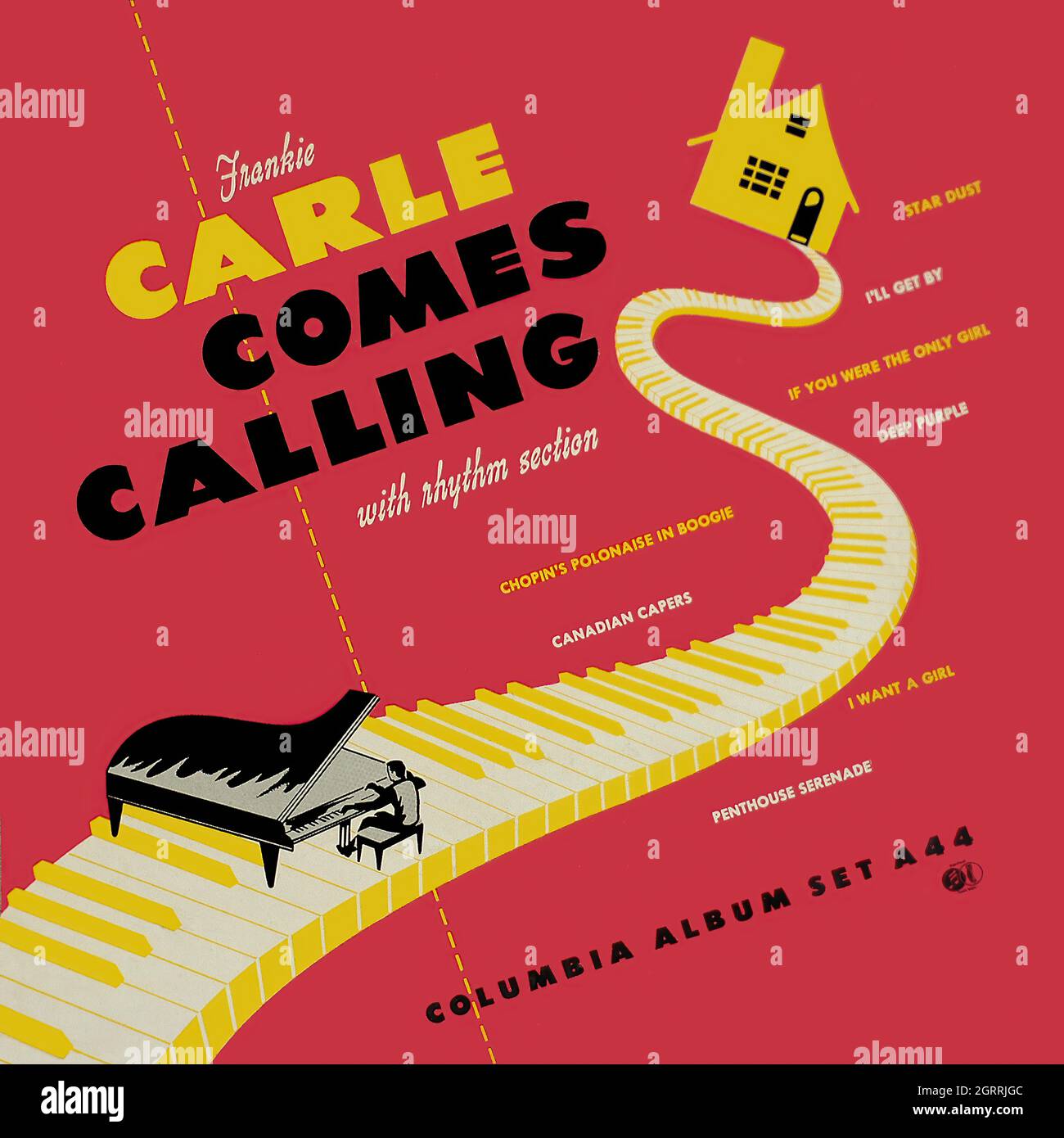 Frankie Carle - Comes Calling 1947 - Vintage vinyl 78 rpm record Stock Photo - Alamy