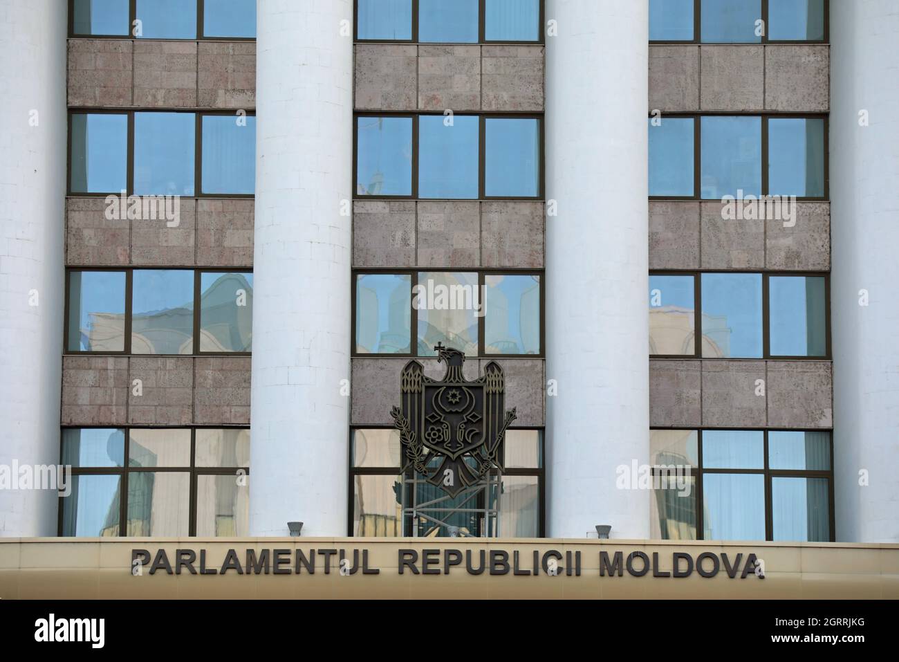 Parliament building at Chisinau in the Republic of Moldova Stock Photo ...