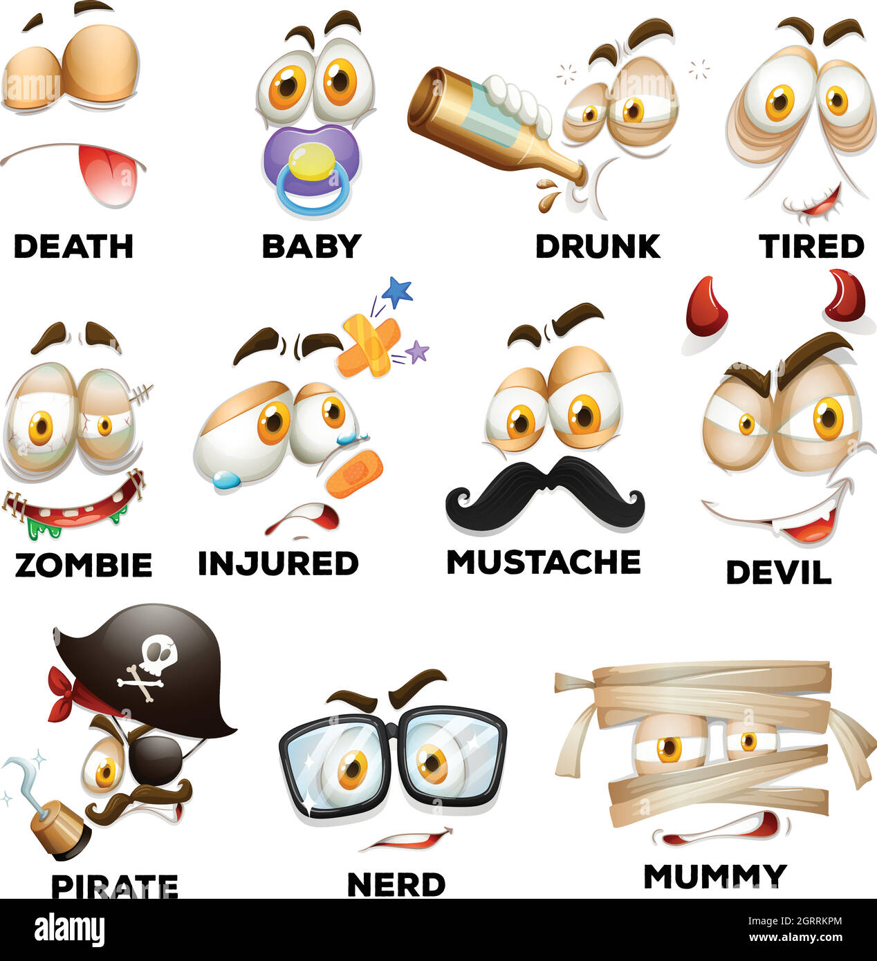 Funny baby expression Stock Vector Images - Alamy