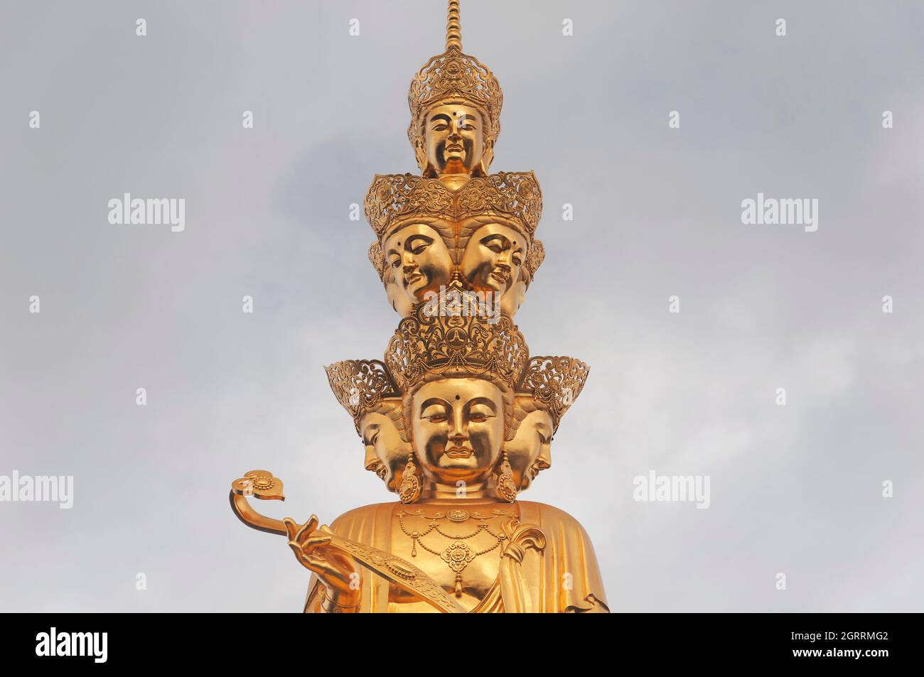 The landmark golden samantabhadra bodhisattva buddha statues on the ...