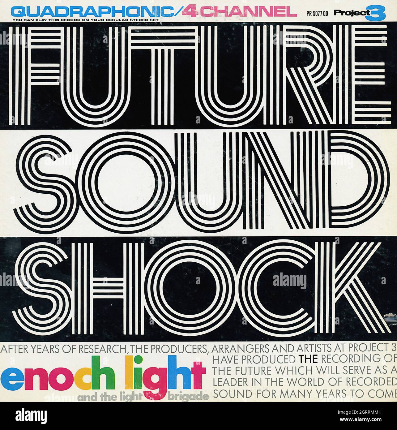 Future Sound Shock - Vintage Musical Vinyl Album Stock Photo - Alamy