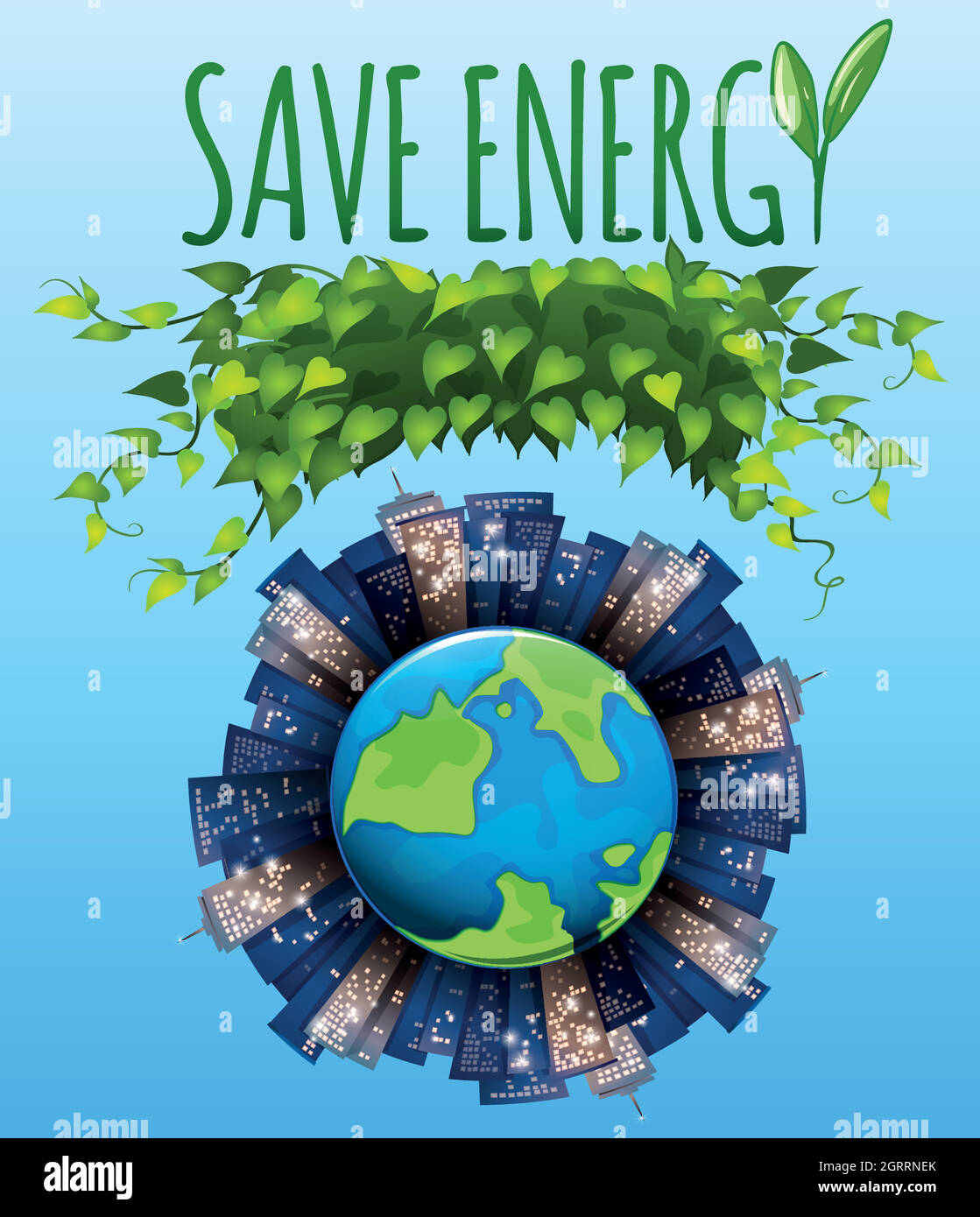Save energy vector hi-res stock photography and images - Alamy