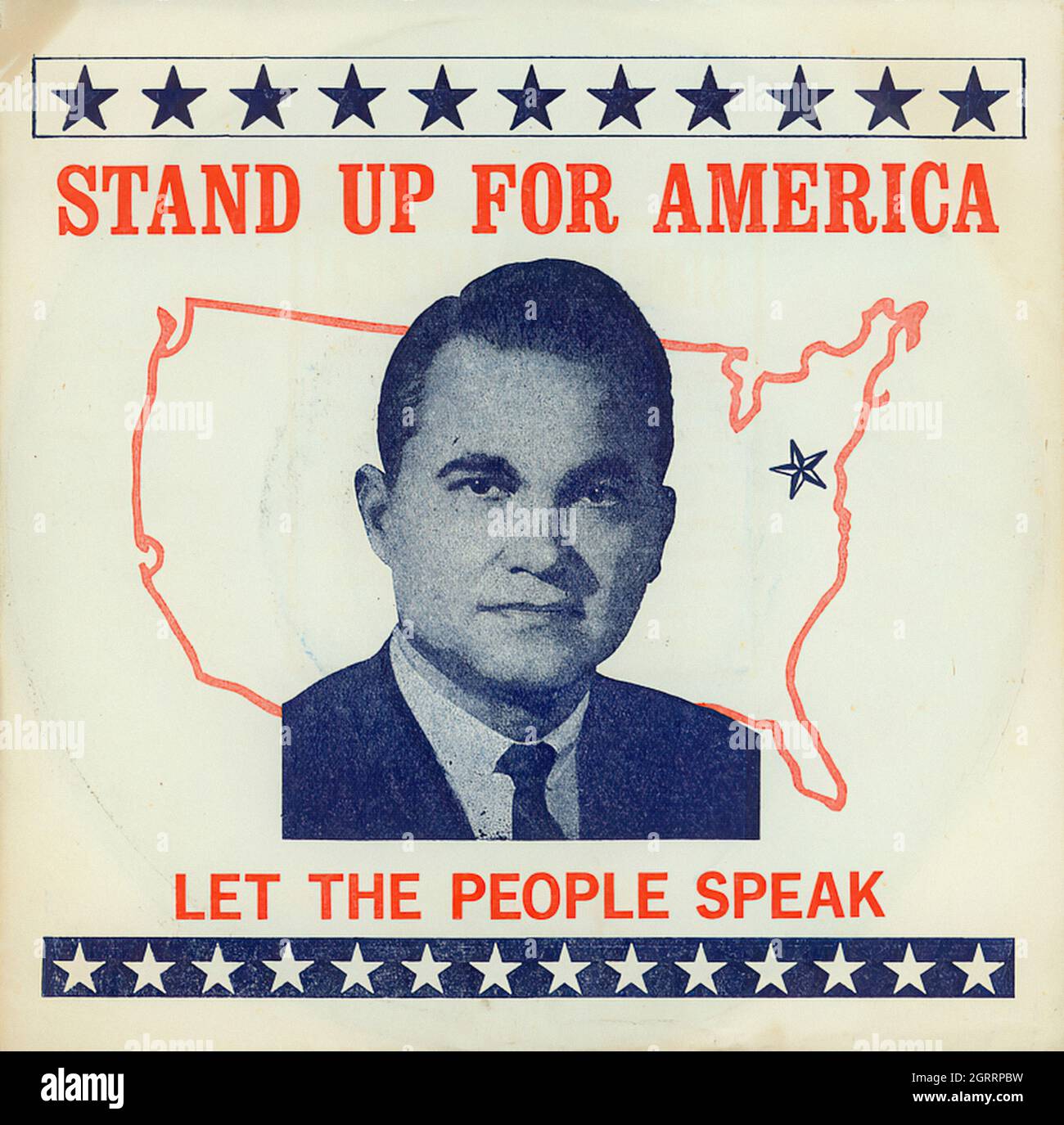 George Wallace 45 - Vintage Vinyl Album Stock Photo - Alamy