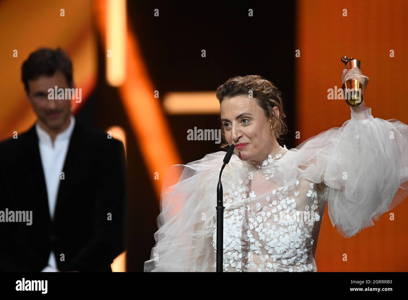 Berlin, Germany. 01st Oct, 2021. Actress and award winner in the ...
