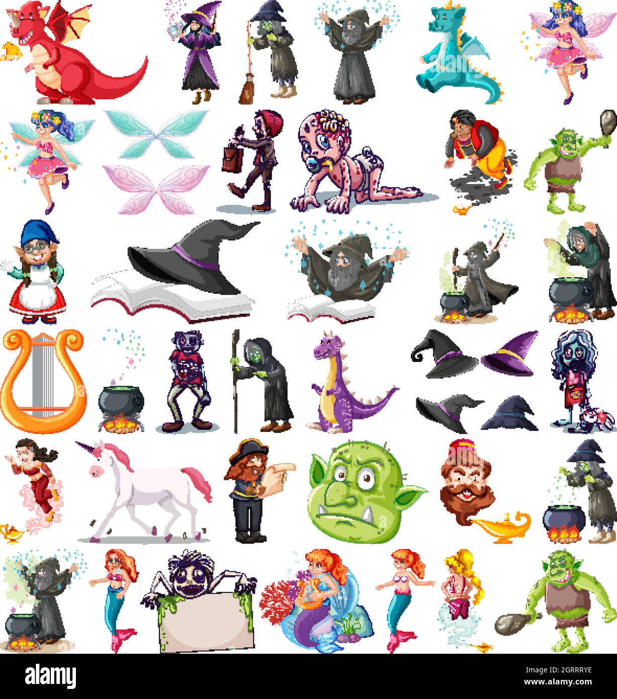 Fairy tales series Stock Vector Images - Alamy