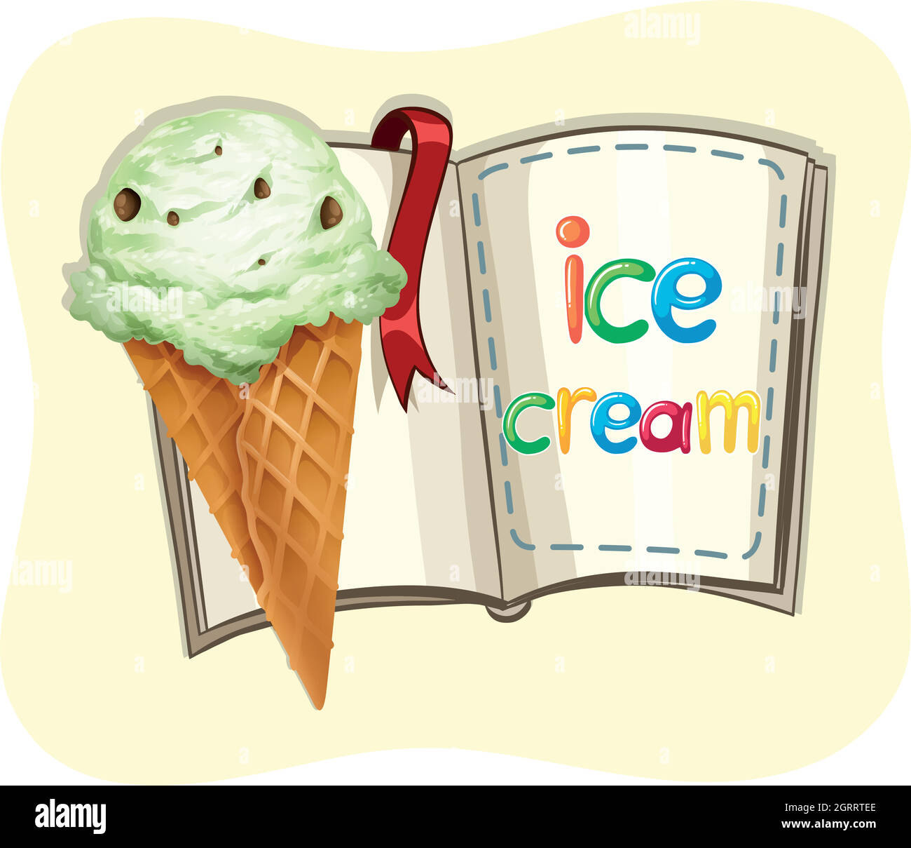 Gelato cone Stock Vector Images - Alamy