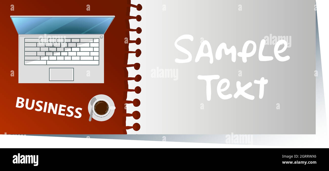 Namecard template with computer laptop in background Stock Vector Image ...