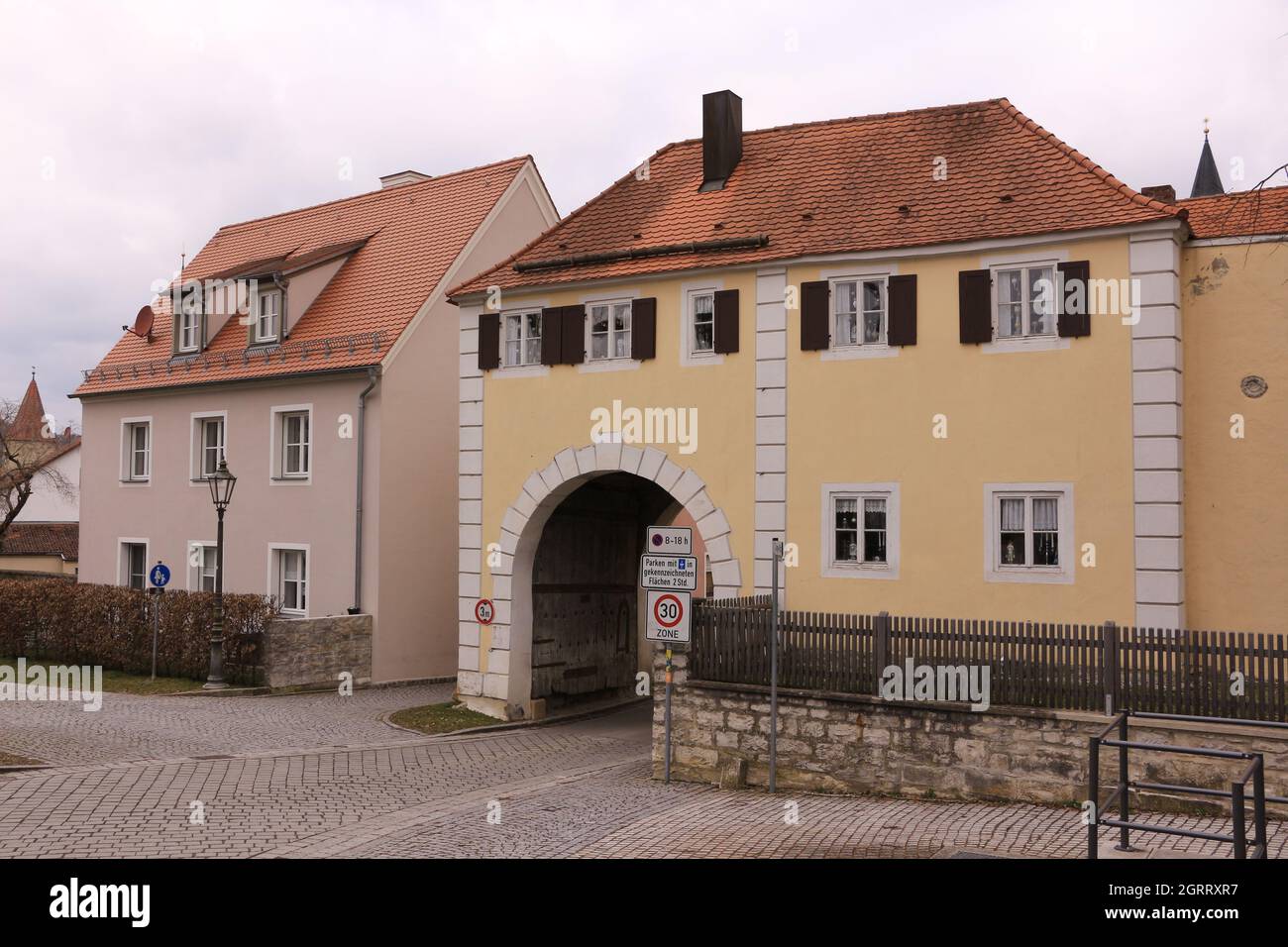 Impressionen aus der Altstadt von Berching in Bayern Stock Photo - Alamy