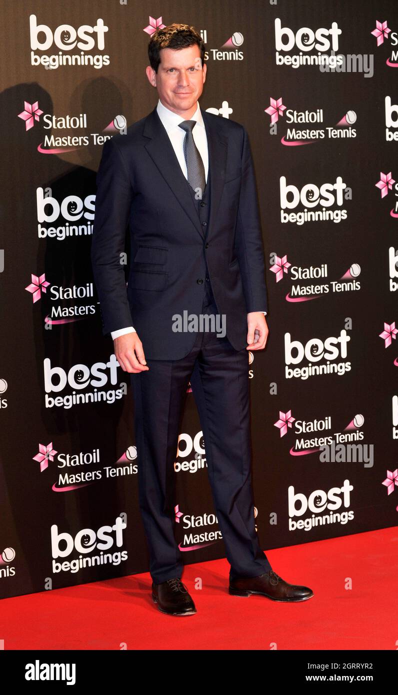 London, UK. Tim Henman at Statoil Masters Tennis Red Carpet Arrivals ...
