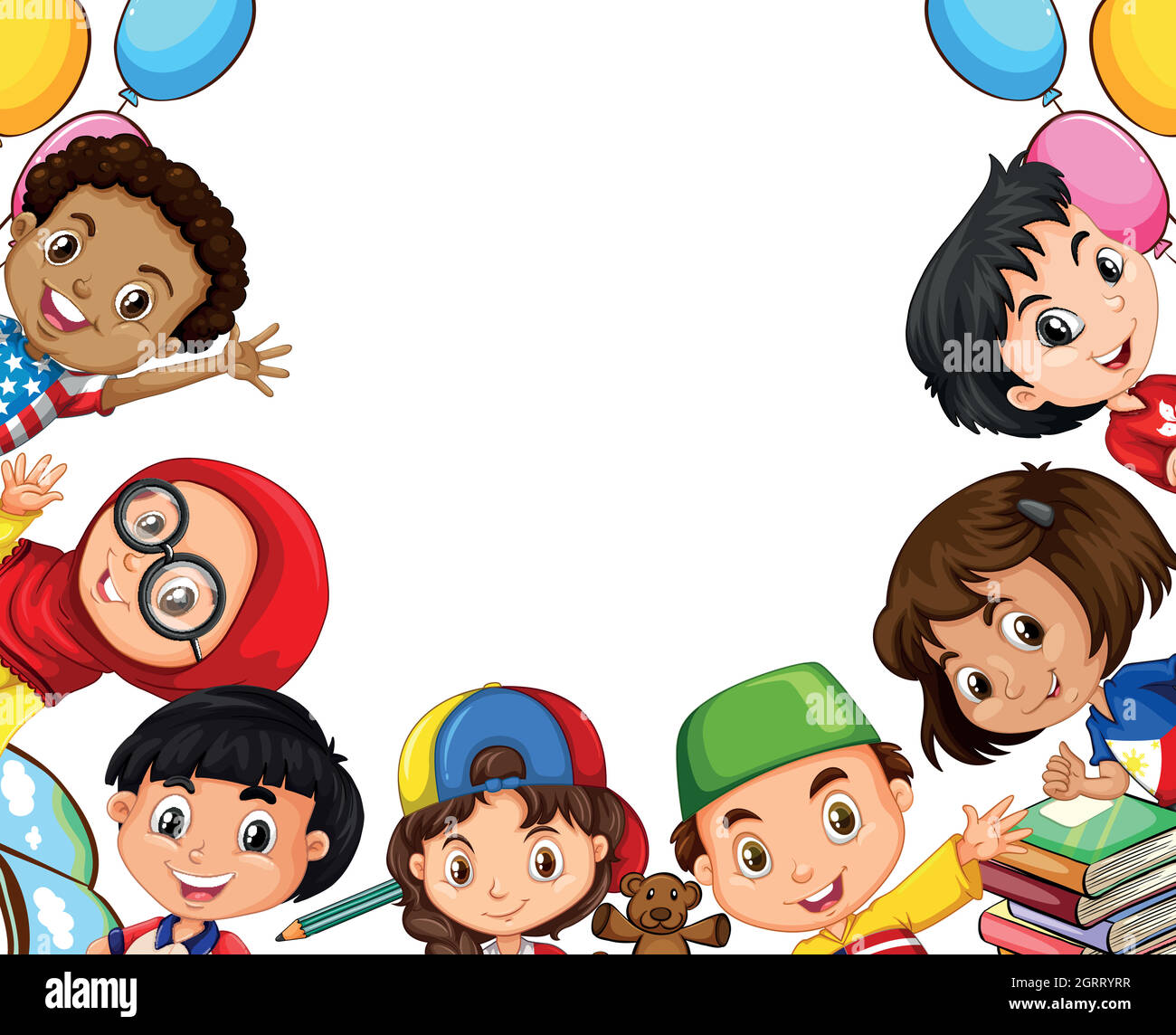 International children and school objects Stock Vector Image & Art - Alamy