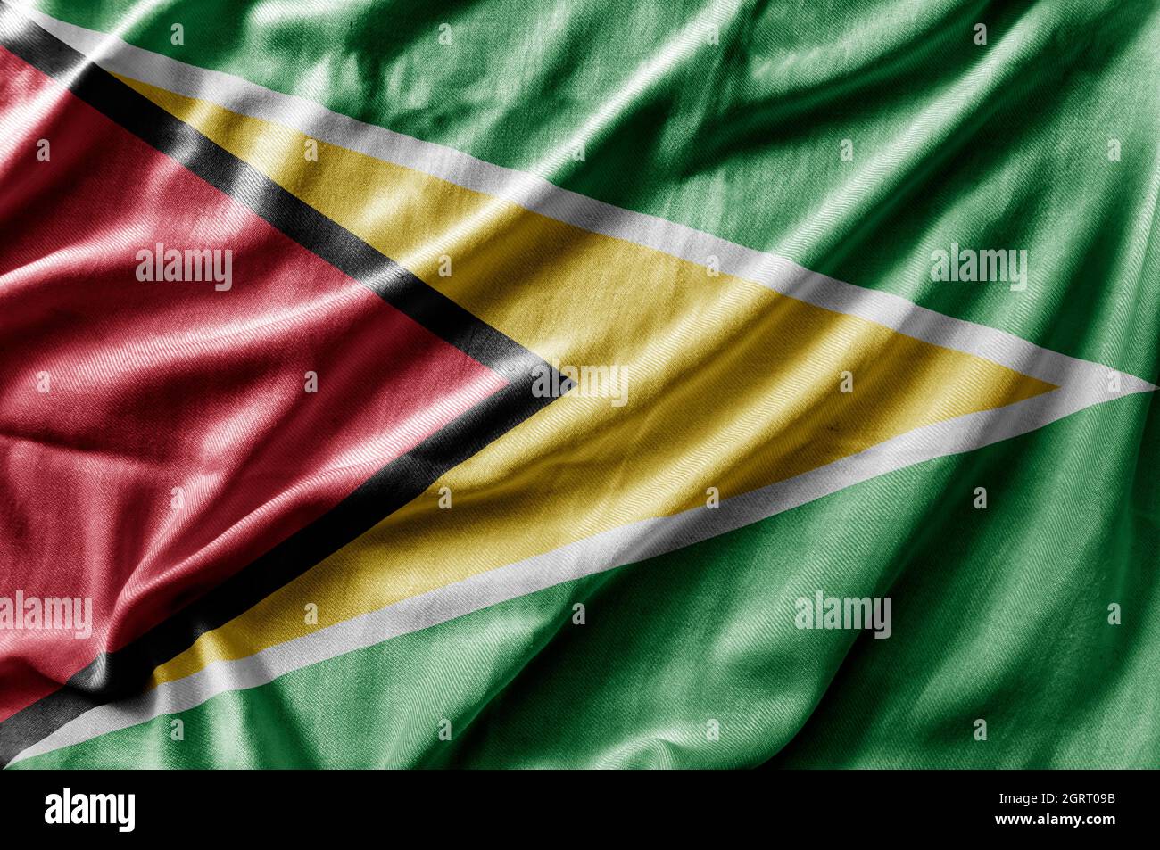 Waving flag of guyana hi-res stock photography and images - Alamy