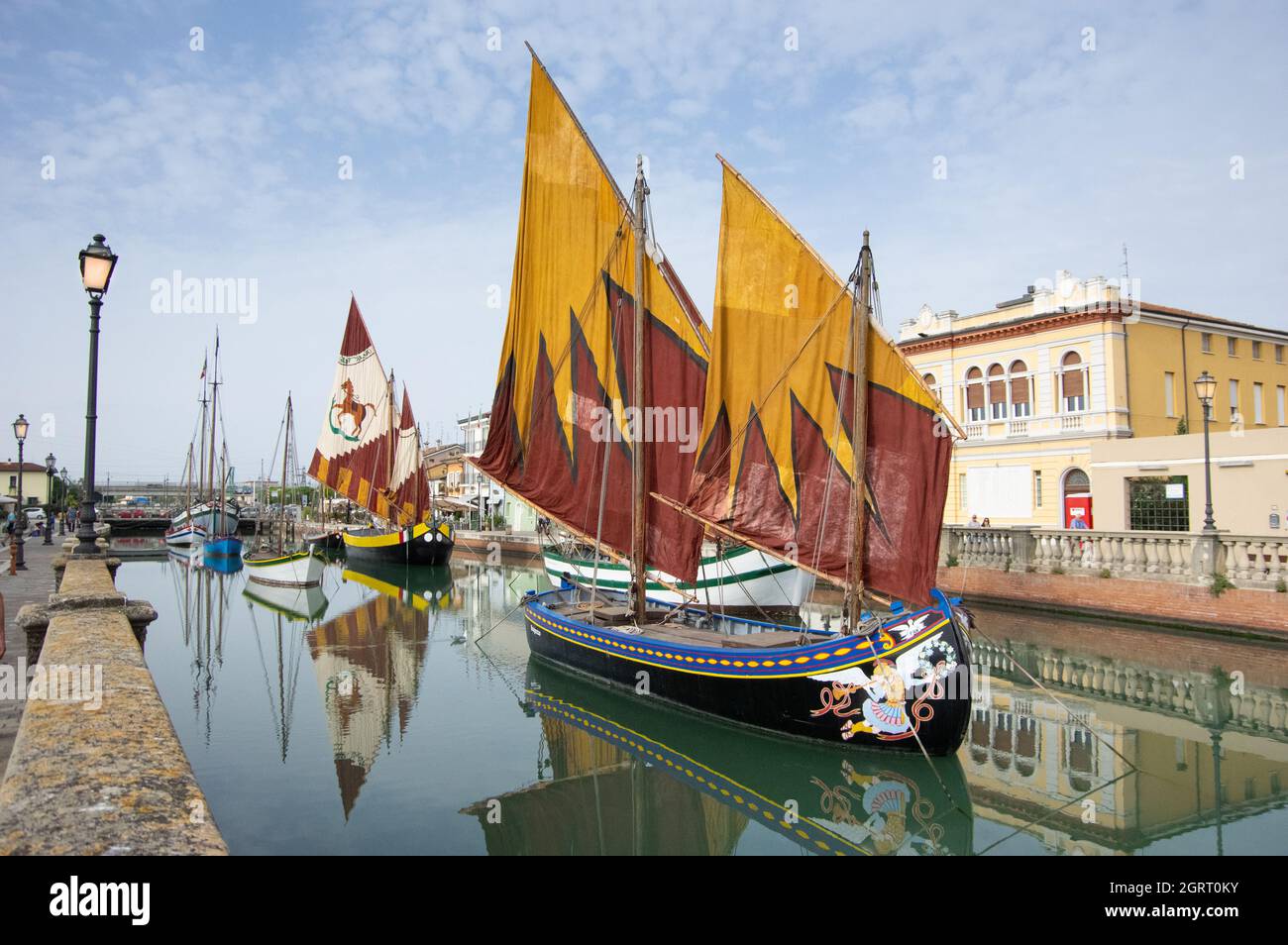 01-10-21 Beautiful historic sailing ships in the port of Cesenatico ...