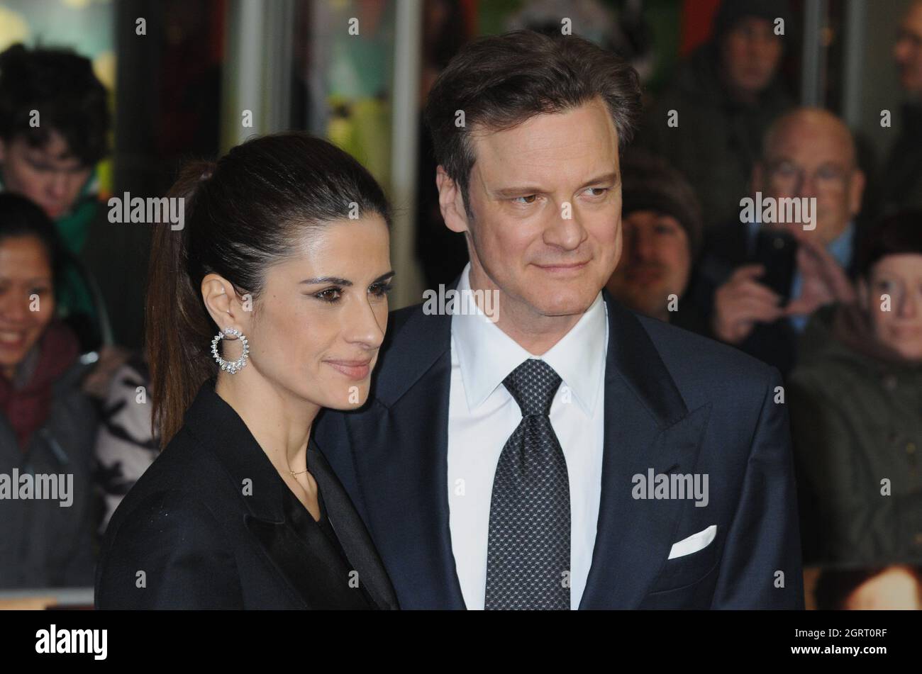 London. UK. Livia Firth & Colin Firth at the UK Premiere of The Railway ...